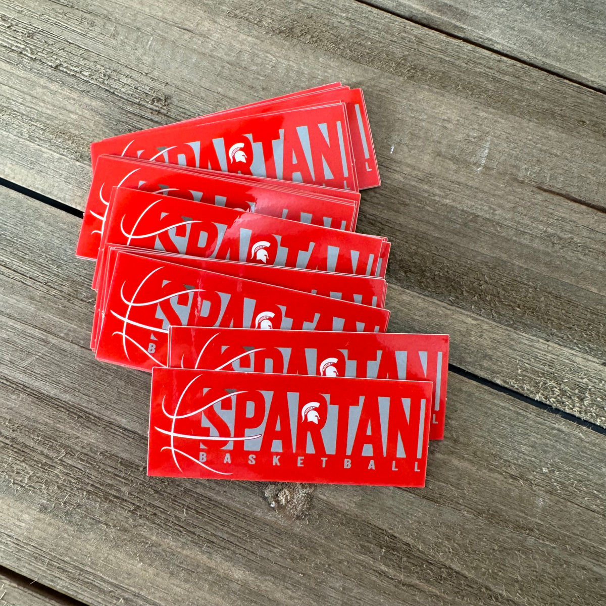 Official Spartan Basketball Sticker – Peck Projects Design Co